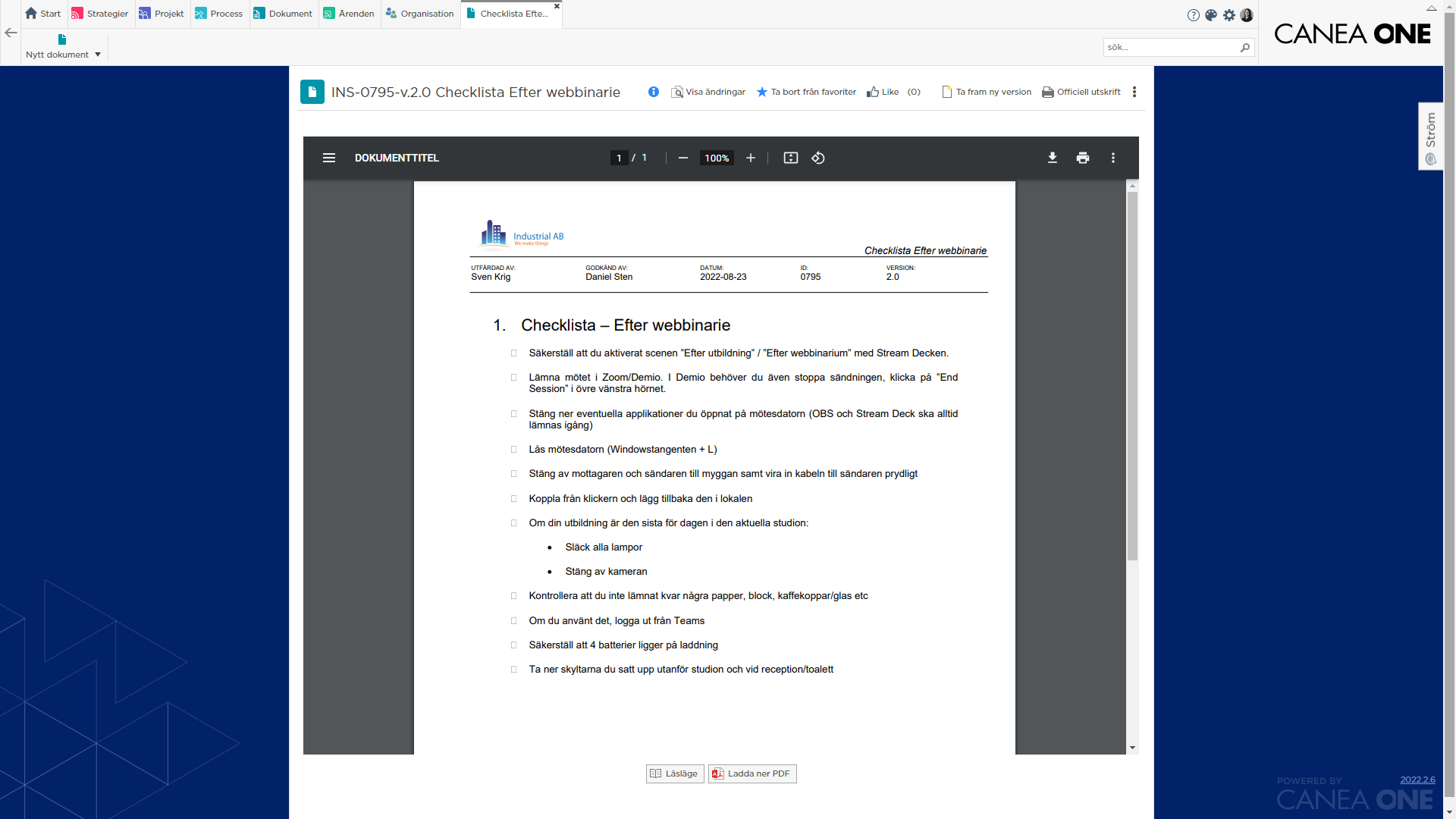 CANEA ONE – IT-support for your management system